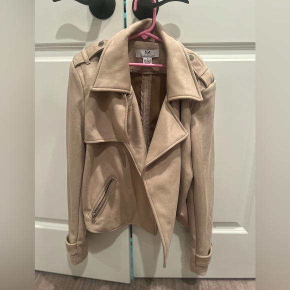 Magaschoni | Jackets & Coats | Magaschoni Tan Suede Jacket | Poshmark